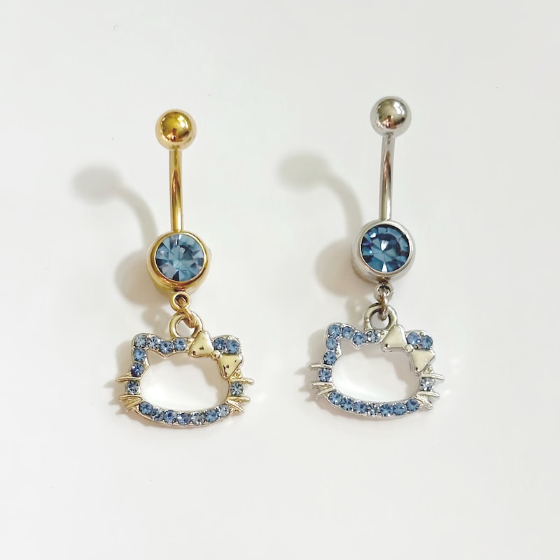 Hello Kittys Belly Ring - Etsy