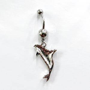 Orca Belly Button Ring – Killer Whale Dangle Navel Jewelry, Ocean ...