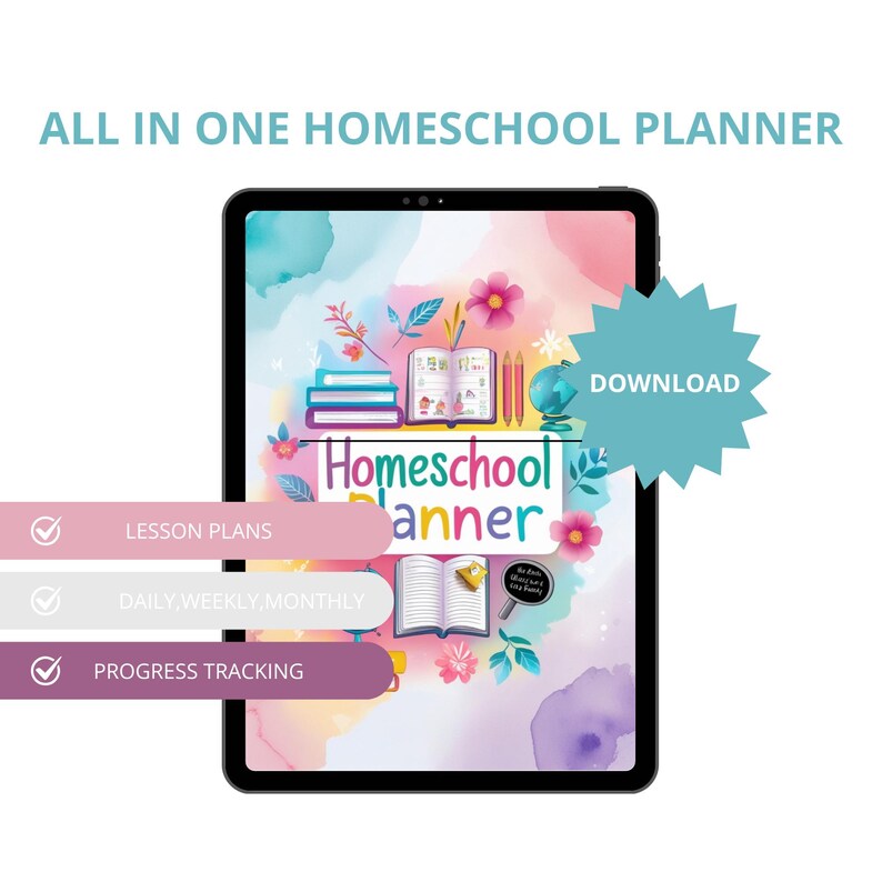 Homeschool Digital Planner | Printable PDF | Organize Your ...