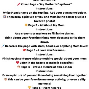 Editable Mother’s Day Book | Printable Kids Activity | Fill-in-the ...