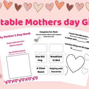 Editable Mother’s Day Book | Printable Kids Activity | Fill-in-the ...
