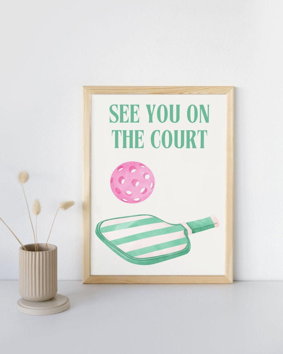 Pickleball Wall Art Printable | See You on the Court Digital Download ...