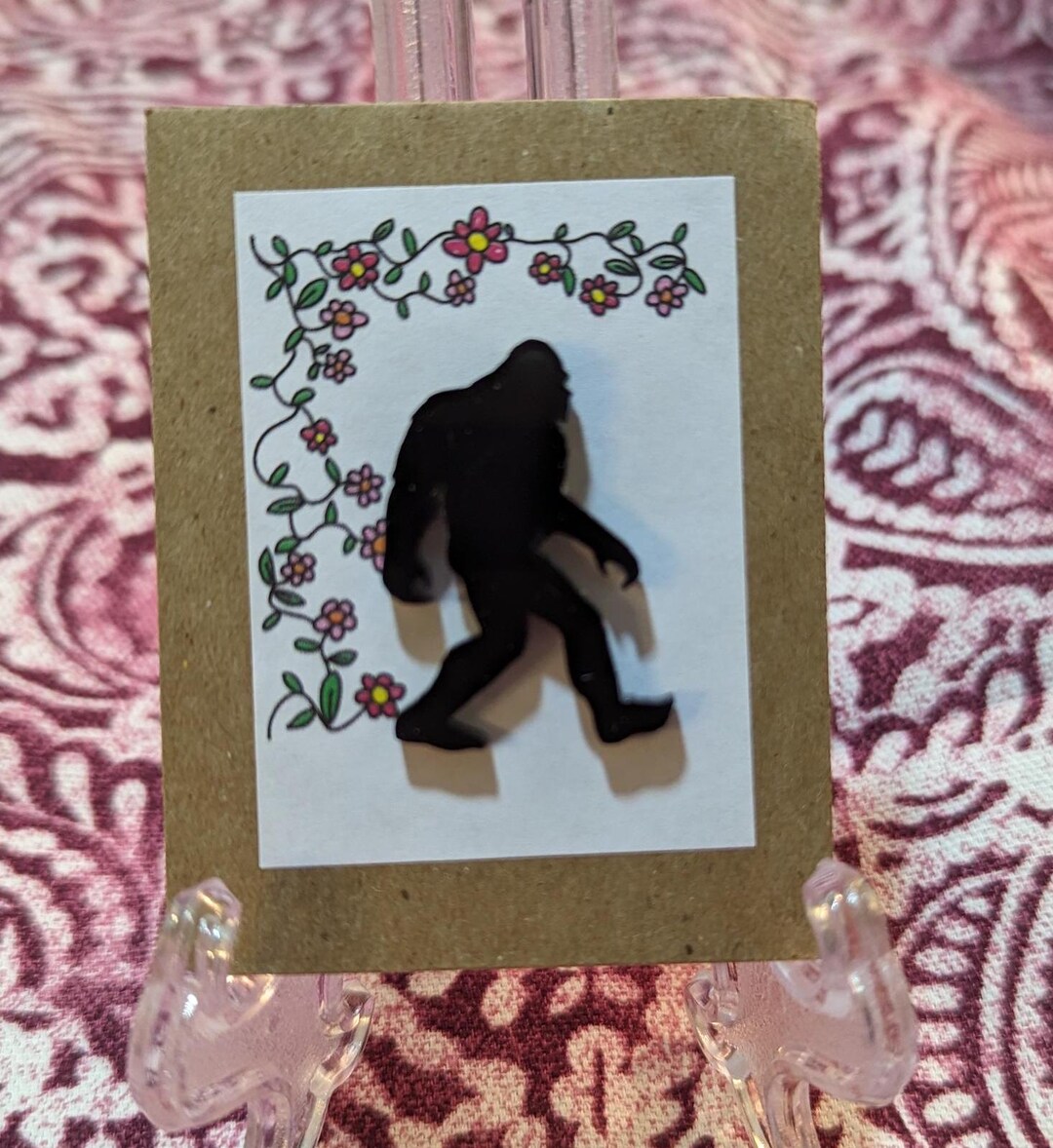 Bigfoot Acrylic Pin - Etsy