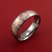 Titanium and Copper Ring Custom Made Band Hammer Finish and Sizing - Etsy