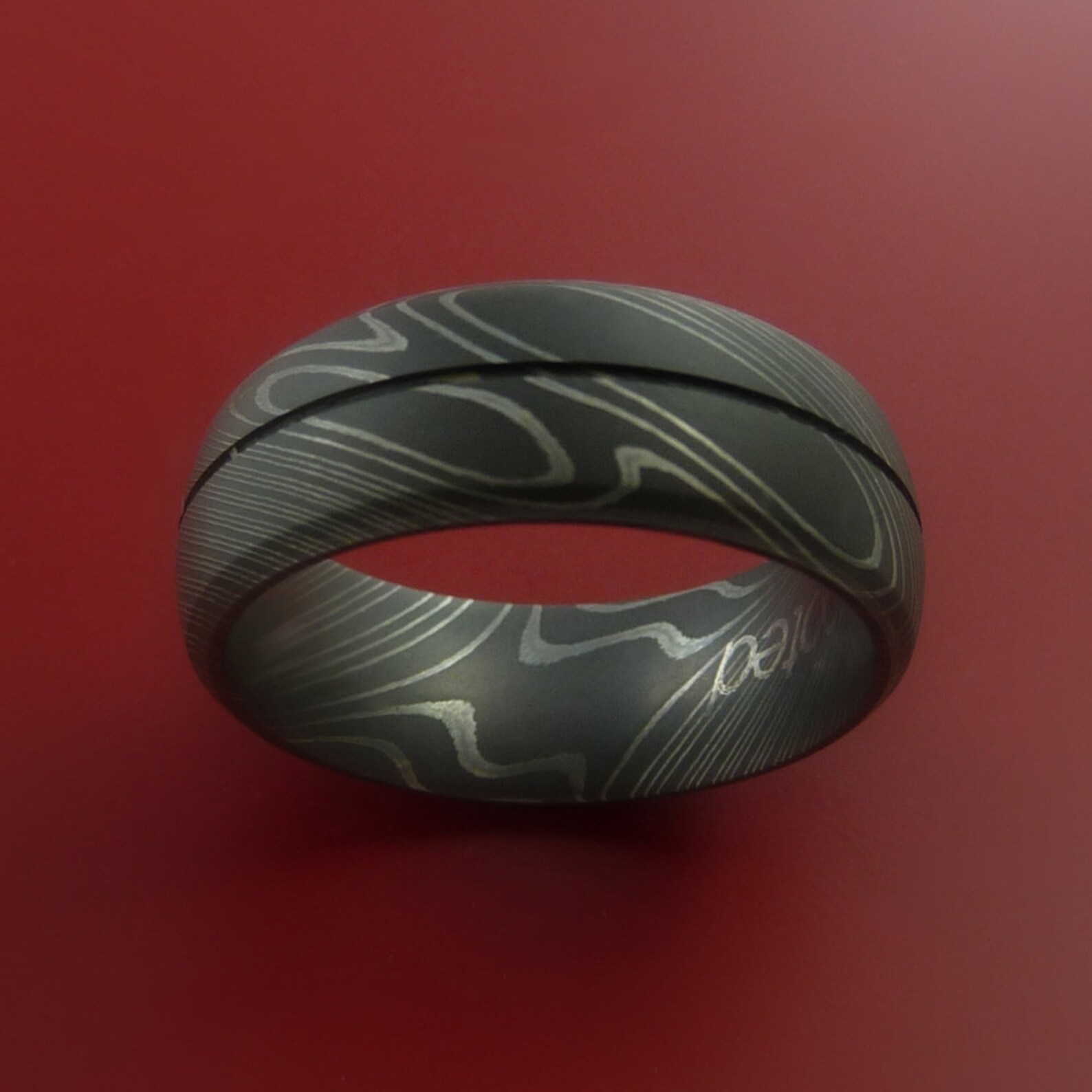 Damascus Steel Ring Wedding Band Genuine Craftsmanship Any - Etsy
