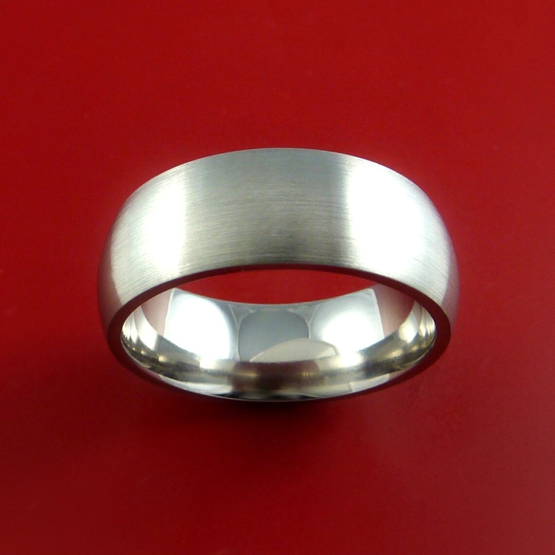 Cobalt Chrome Wedding Band Engagement Ring Made to Any Sizing and ...