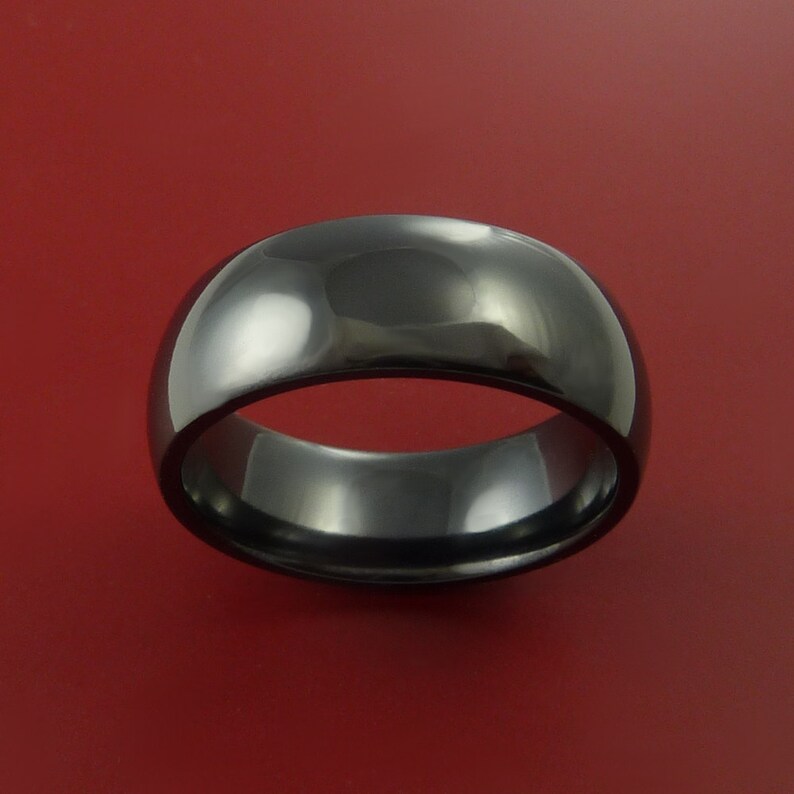 Black Ceramic Ring Durable Custom Made Ring - Etsy