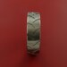 Titanium Tractor Tread Carved Design Ring Bold Unique Band Custom Made ...