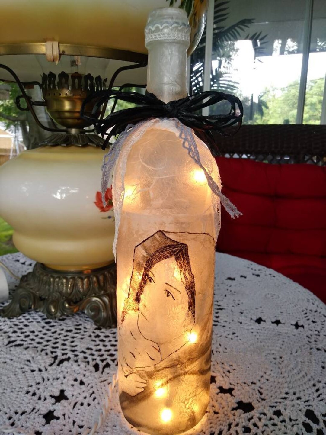 Mother Mary Gift Ideascatholicwine Giftswine Artwine - Etsy