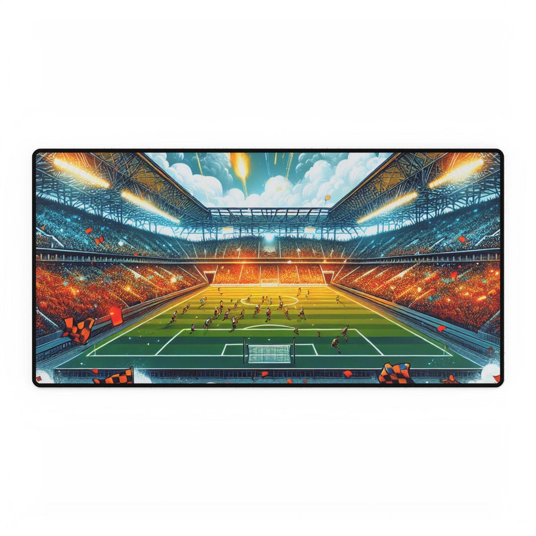 Soccer Stadium Desk Mat, Gaming Desk Pad, Office Decor, Gift for Sports ...