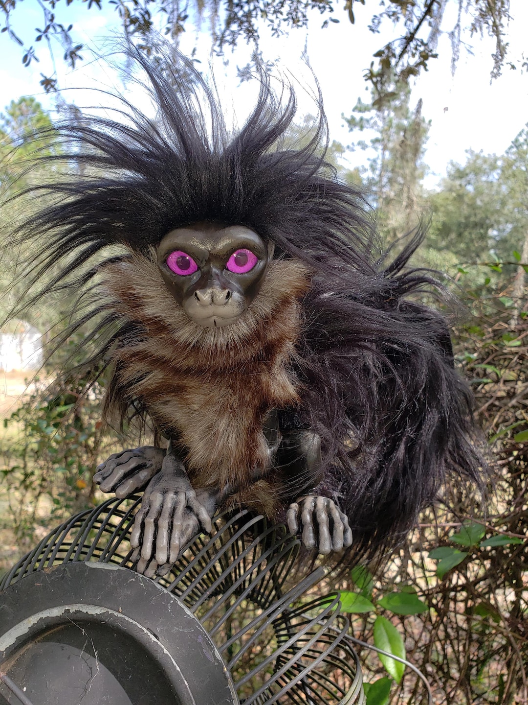 Large Monkey Woodbaby, Handmade Shoulder-sitting Puppet, Companion ...