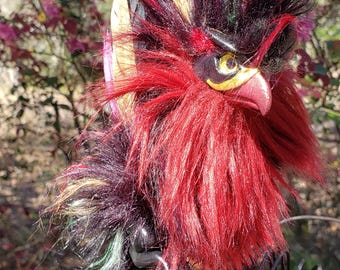 Adorable Blacktopaz Dragon Hatchling Woodbaby, Handmade Shoulder ...