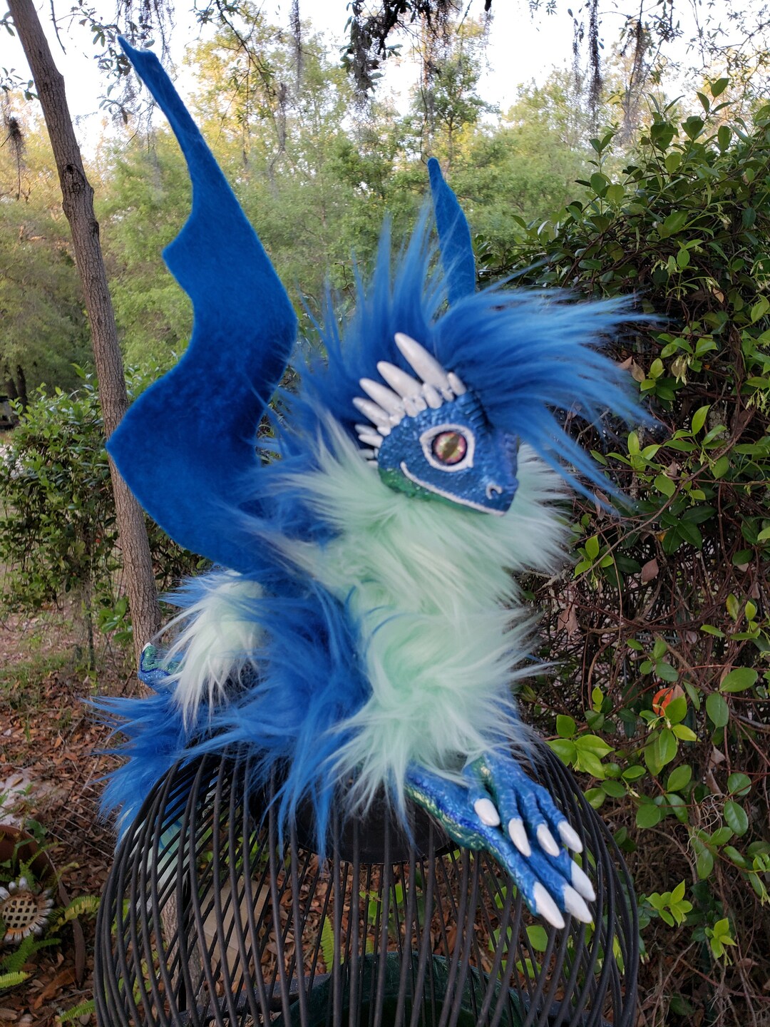 NEW GENERATION Bluseaglass Baby Dragon Woodbaby,handmade Shoulder ...