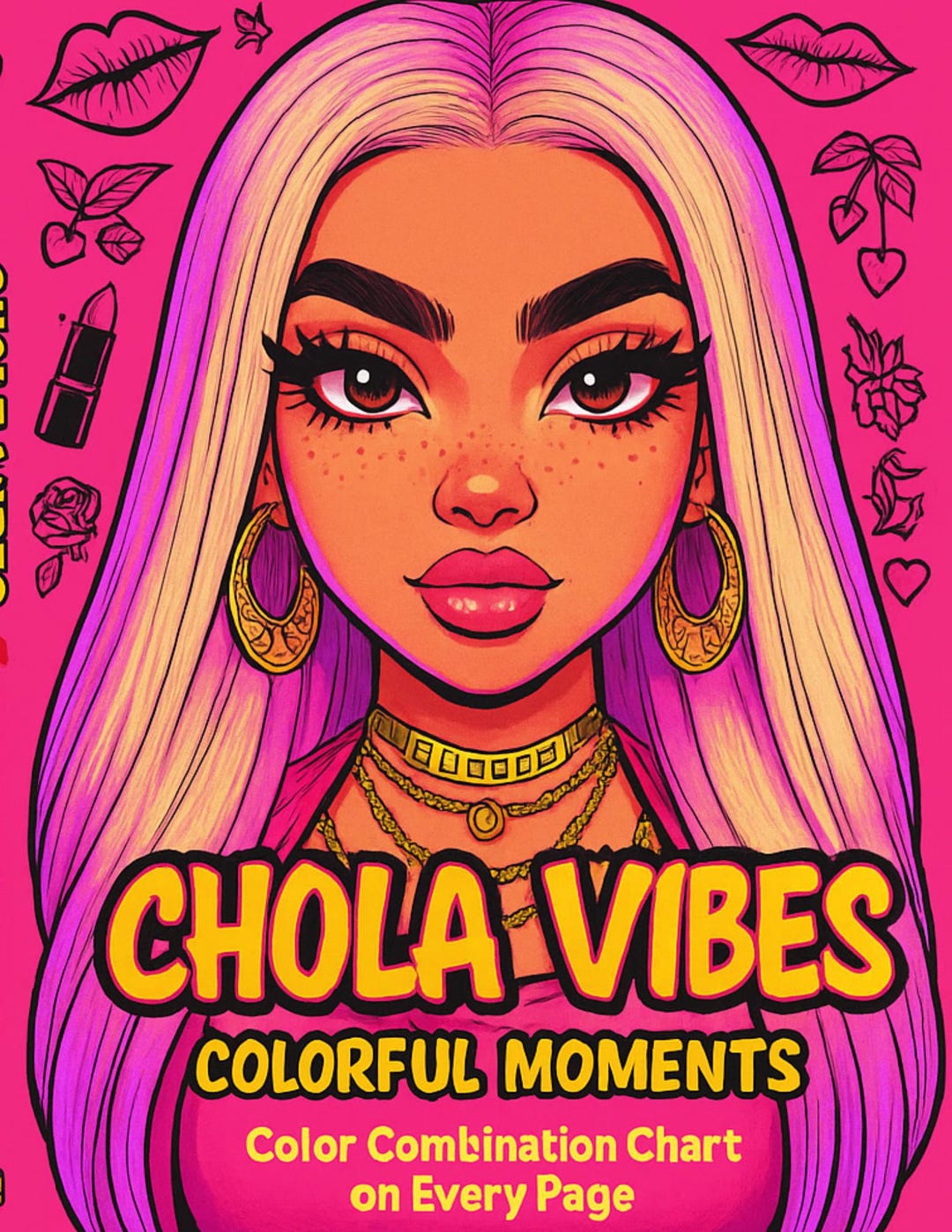 Chola Vibes Coloring Book: Latina Art, Urban Fashion (PDF Download ...