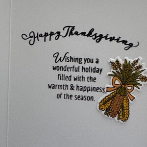 Handmade Scarecrow Thanksgiving Cards: Fall Florals, Pumpkins - Etsy