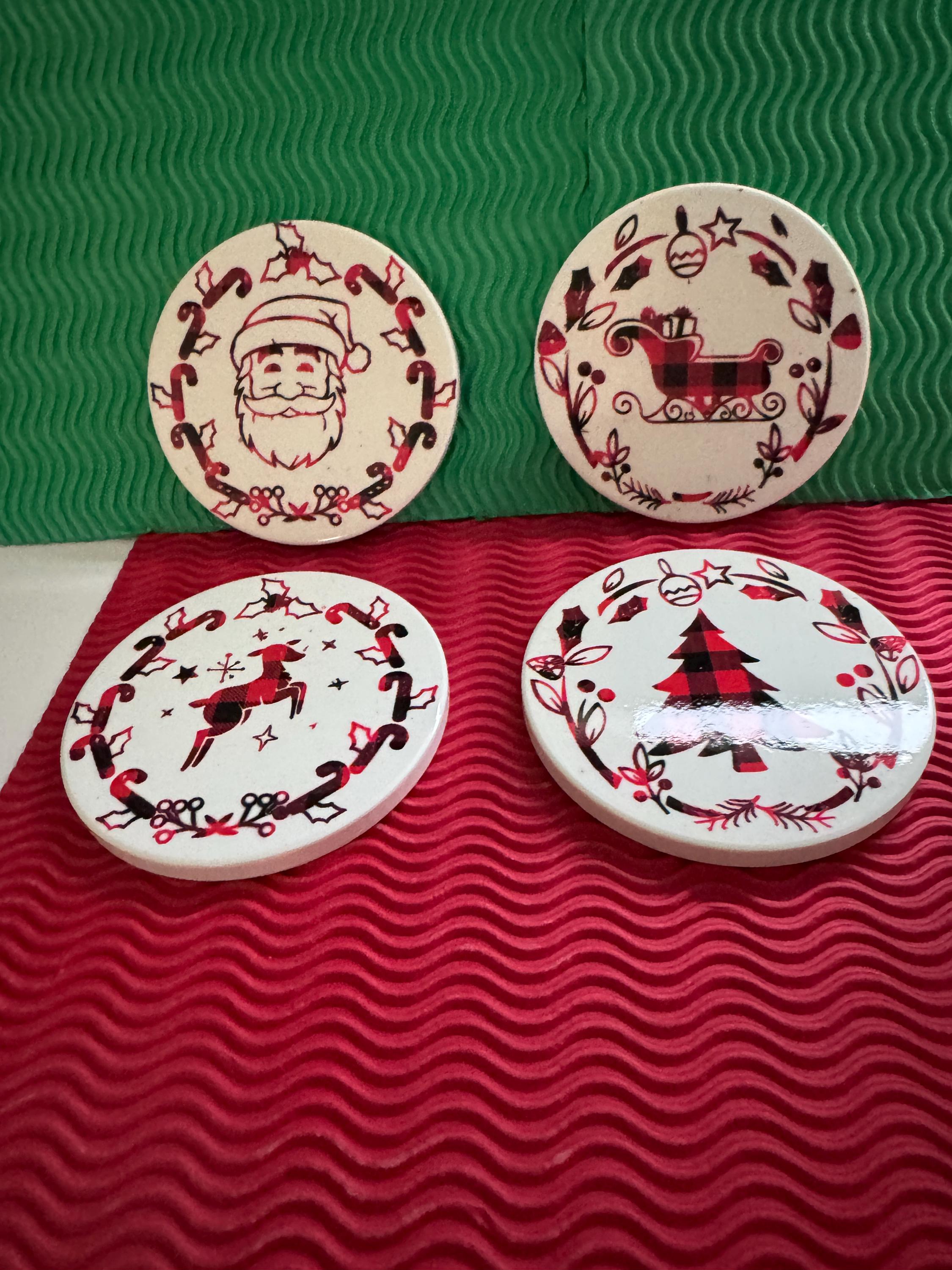 Holiday Ceramic Coasters, Available for Purchase or Special Order - Etsy