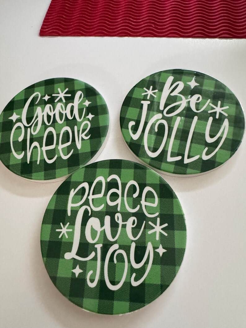 Holiday Ceramic Coasters, Available for Purchase or Special Order - Etsy