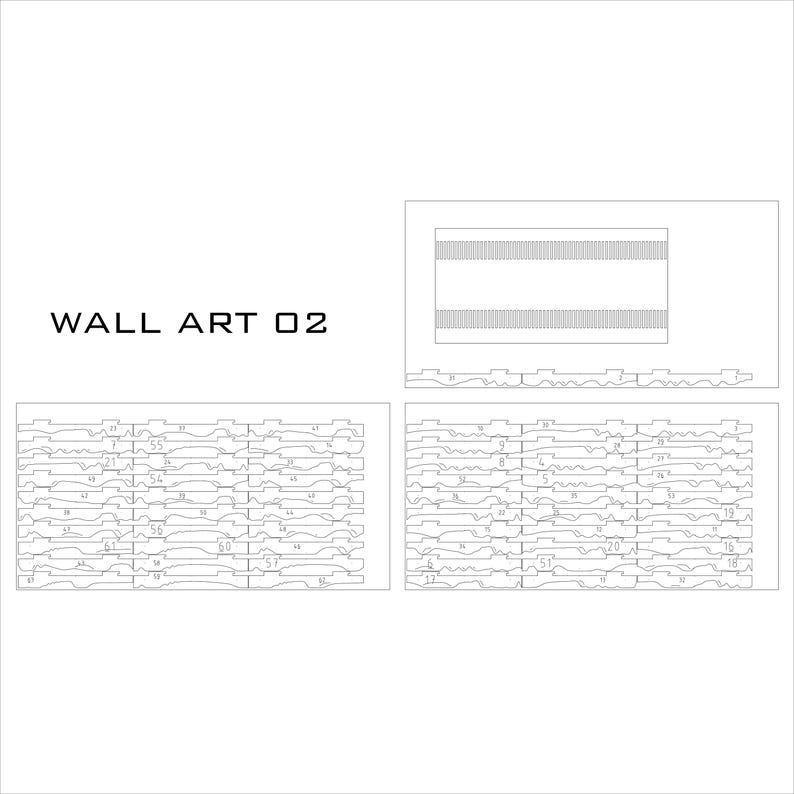 Parametric Wall Panel - 02 | 3D Wooden Wall Art | Digital File for CNC ...