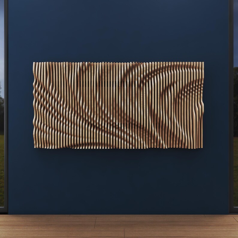 Parametric Wall Panel - 02 | 3D Wooden Wall Art | Digital File for CNC ...