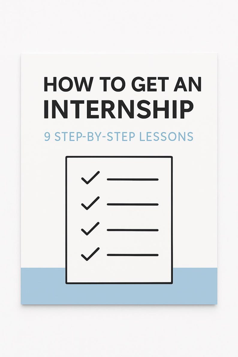 How to Get an Internship - 9 Step-by-step Lessons for Students & Career ...