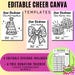 Cheer Fundraiser Printable Bundle: Editable Canva Templates (digital ...