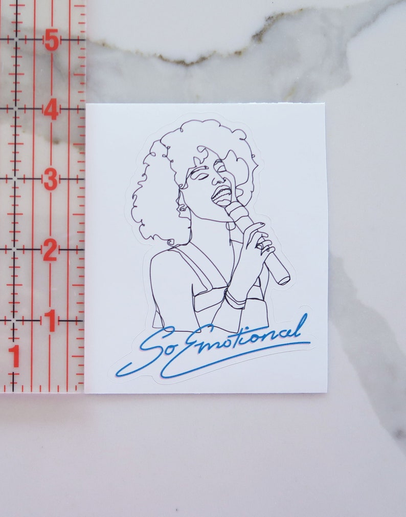 Whitney Houston Inspired Vinyl Sticker Great for Laptop | Etsy
