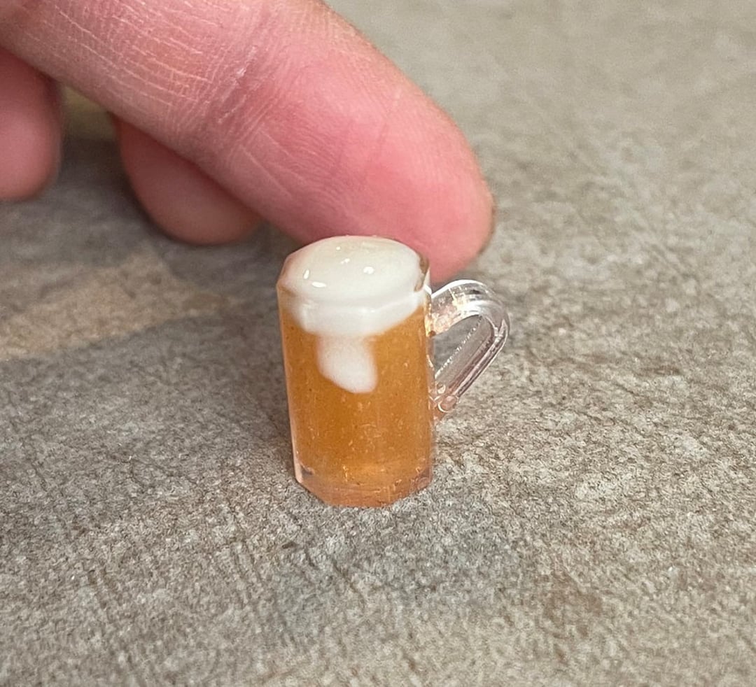 Miniature Dollhouse Draft Beer Drink in 1:12 Scale One Inch - Etsy