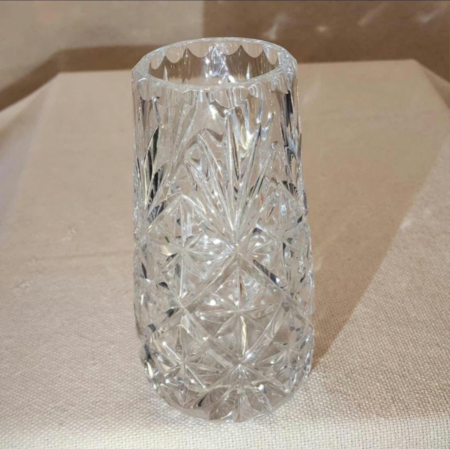 Edinburgh Crystal Vase in ED15 Pattern - 7 Inches - Etsy