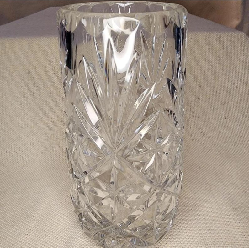 Edinburgh Crystal Vase in ED15 Pattern - 7 Inches - Etsy