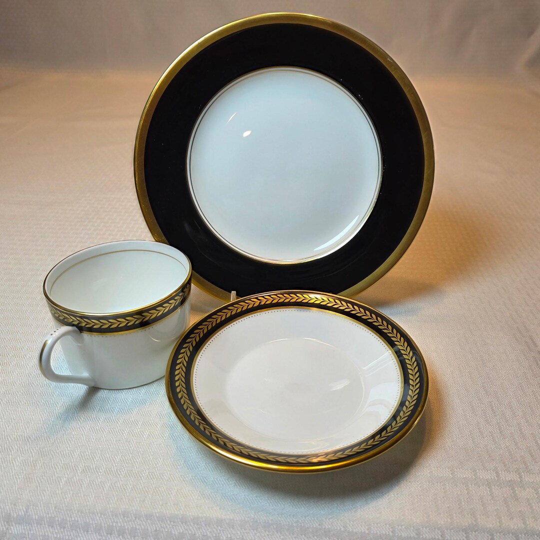 3 Pcs Coal Port Bone China Sable Wheat Demitasse Cup & Saucer #2401187 ...