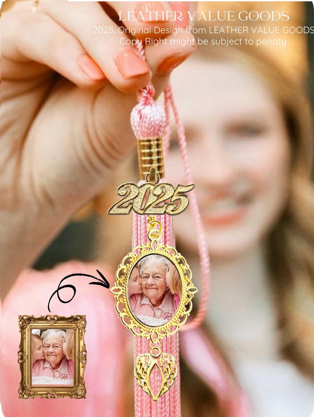 Personalized Graduation Charm With Memorial Photo Charm Personalized ...