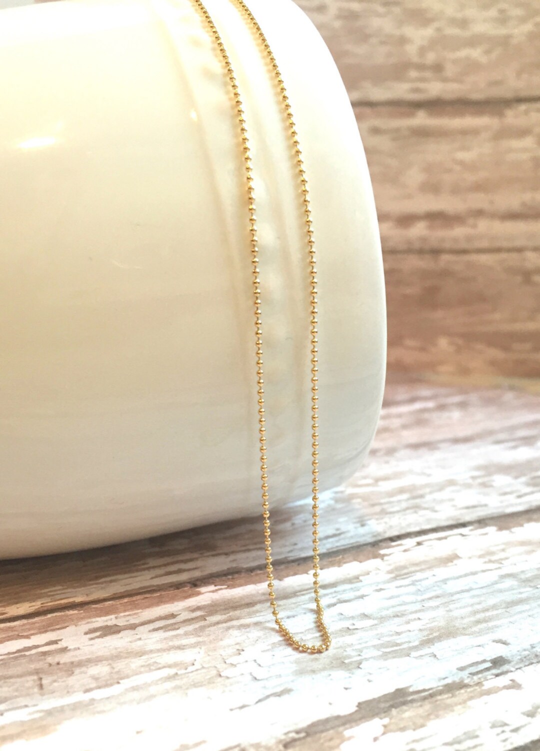 Tiny Gold Fill Bead Chain - Etsy