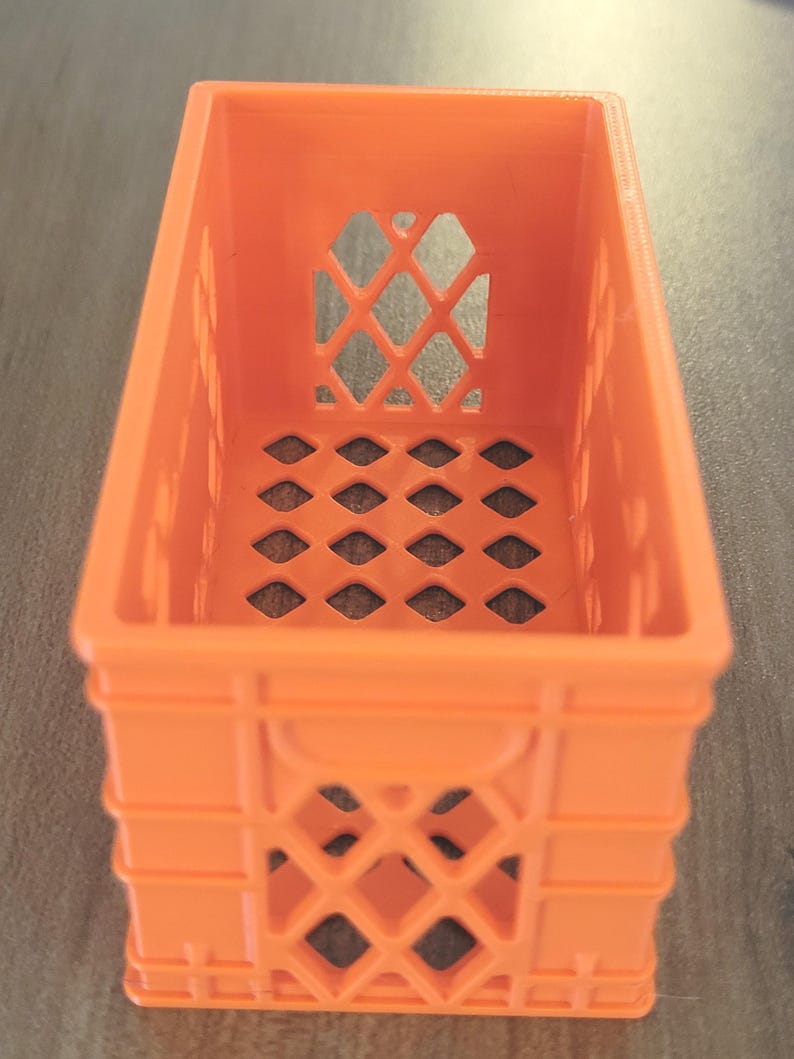 Mini Milk Crate Business Card Holder/display for Your Desk. - Etsy