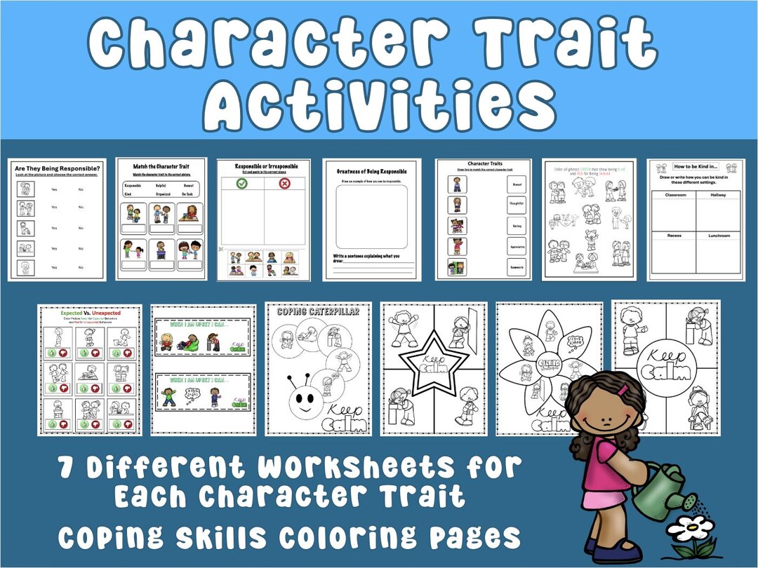 Character Education Worksheets- Social Skills-special Education ...