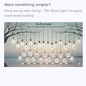 Mental Health Daily Check-in Journal: Self-care & Mood Tracker - Etsy
