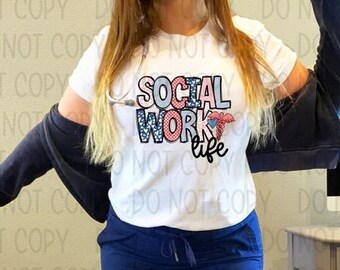 Social Worker Tumbler Sublimation Transfer Ready to Press Heat Transfer ...