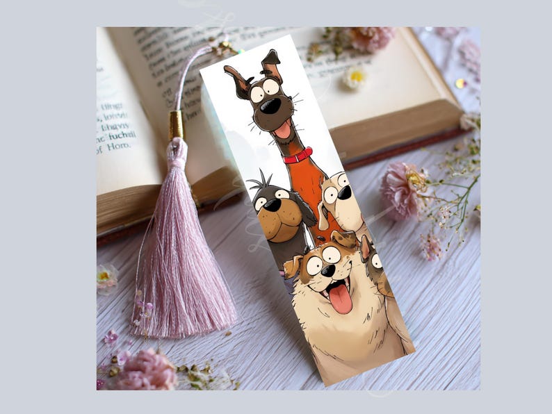 Quirky Dogs Printable Bookmarks Digital Downloads 15 JPG Bookmarks ...