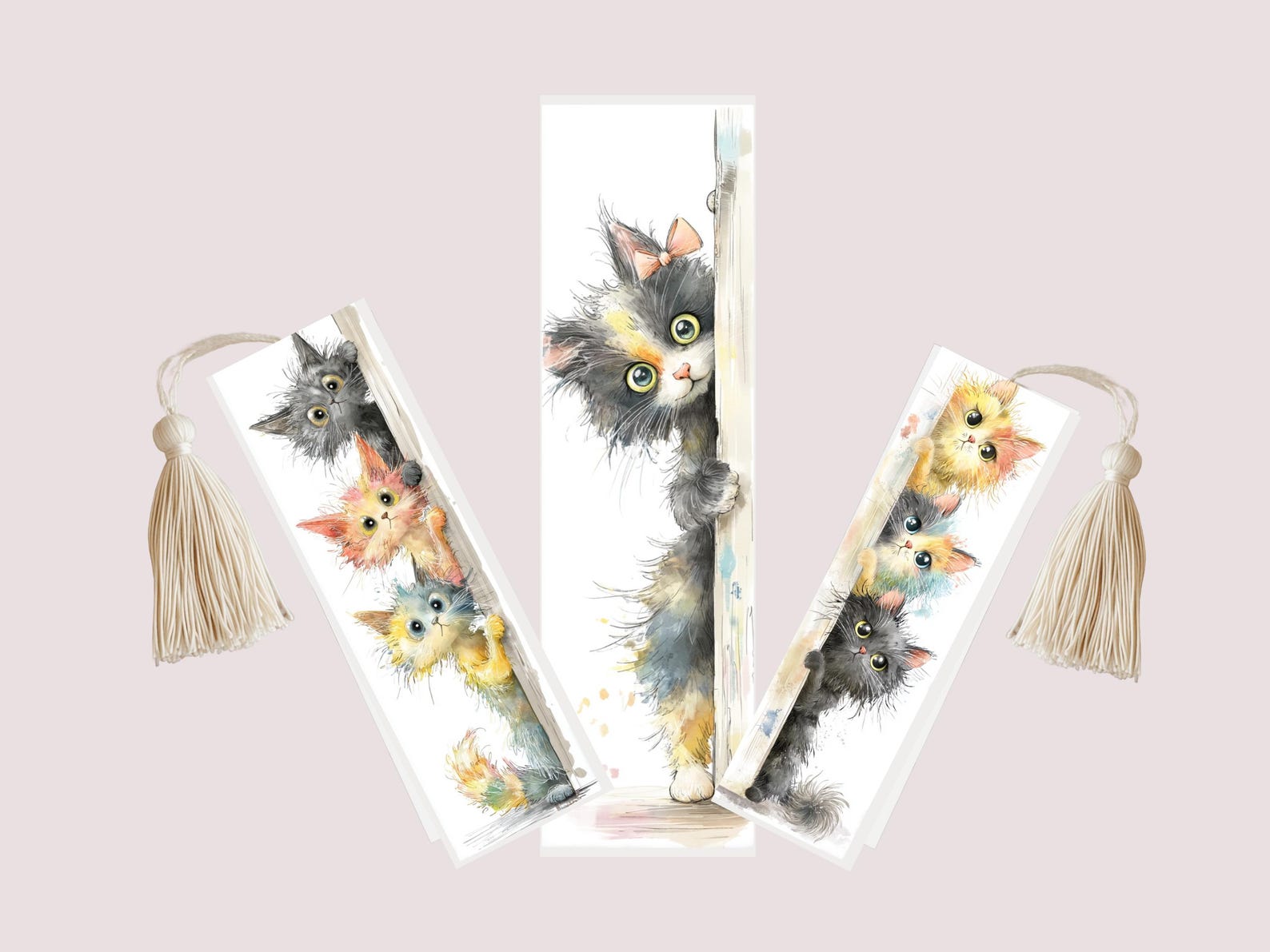 Funny Cats Printable Bookmarks Digital Downloads 10 JPG Bookmarks - Etsy