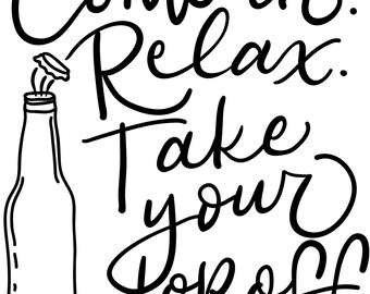 Take Your Top off Bottle Opener SVG File - Etsy