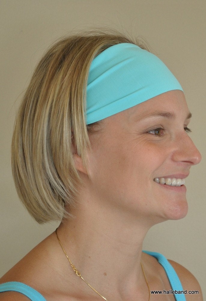 Bright Blue Headband Spandex Headband Workout Headband - Etsy
