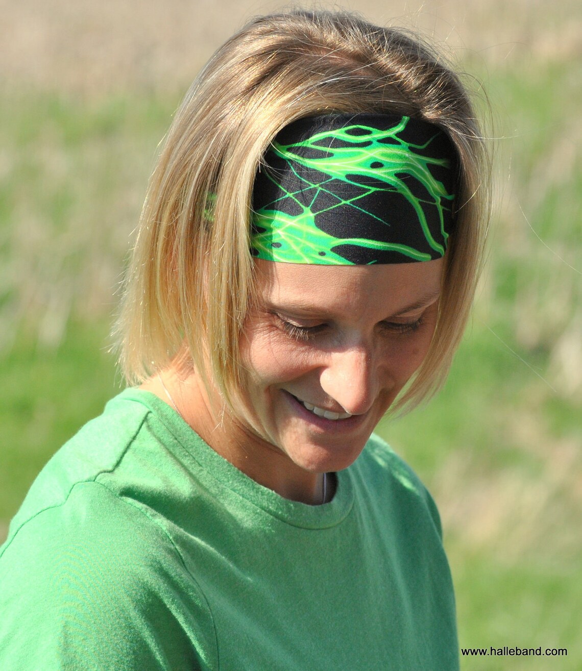 Green Lightning | Performance Headband |workout Headband | Fitness ...