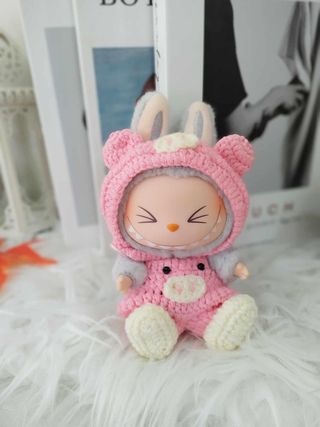 Handmade Labubu Crochet Cloth, Playfull Pig Design, Gift for Her - Etsy