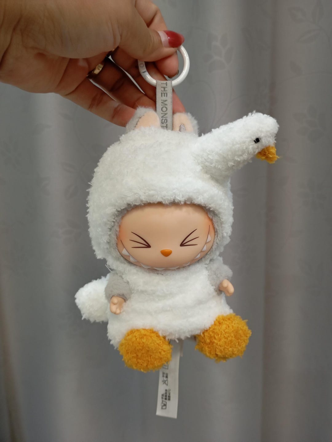 Labubu in Goose Outfit Set - Cuddling White Goose, Gift for Him or Her ...