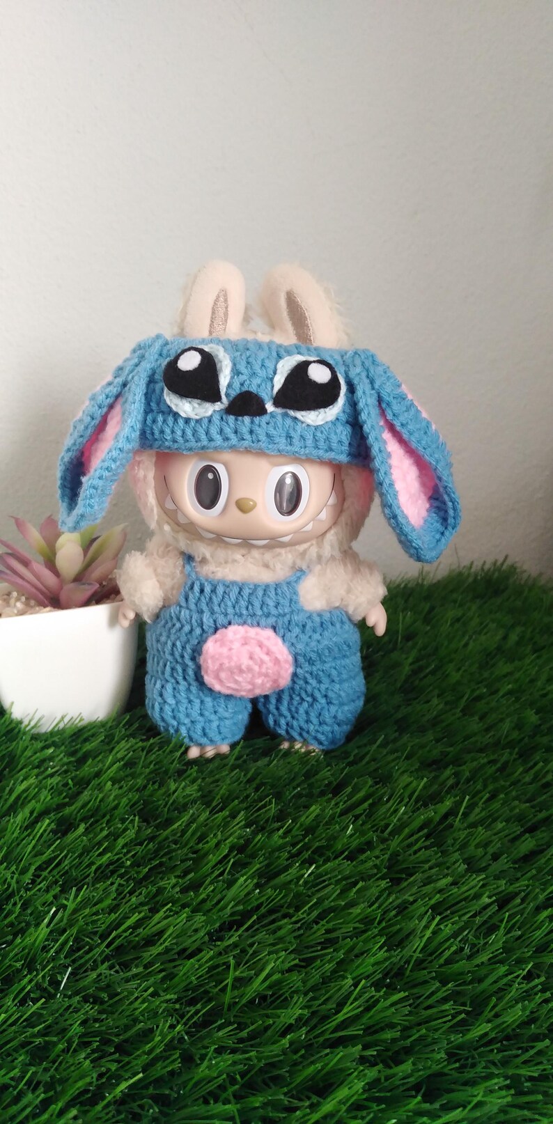 Crochet Pattern PDF - Labubu in Stitch Costume | Amigurumi Doll Pattern ...