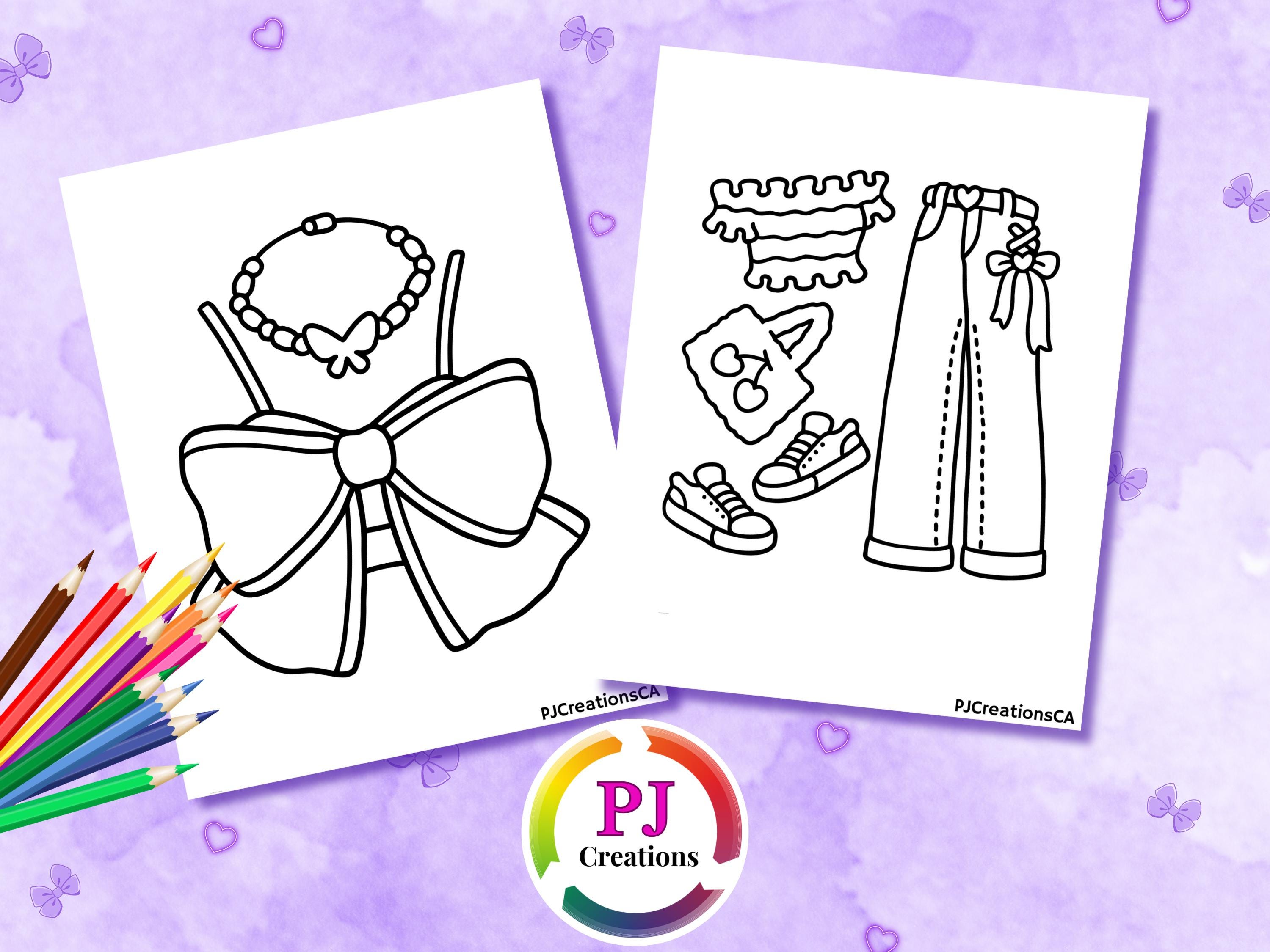 Fashion Coloring Pages Bold & Easy Outfits to Color Printable Fashion ...