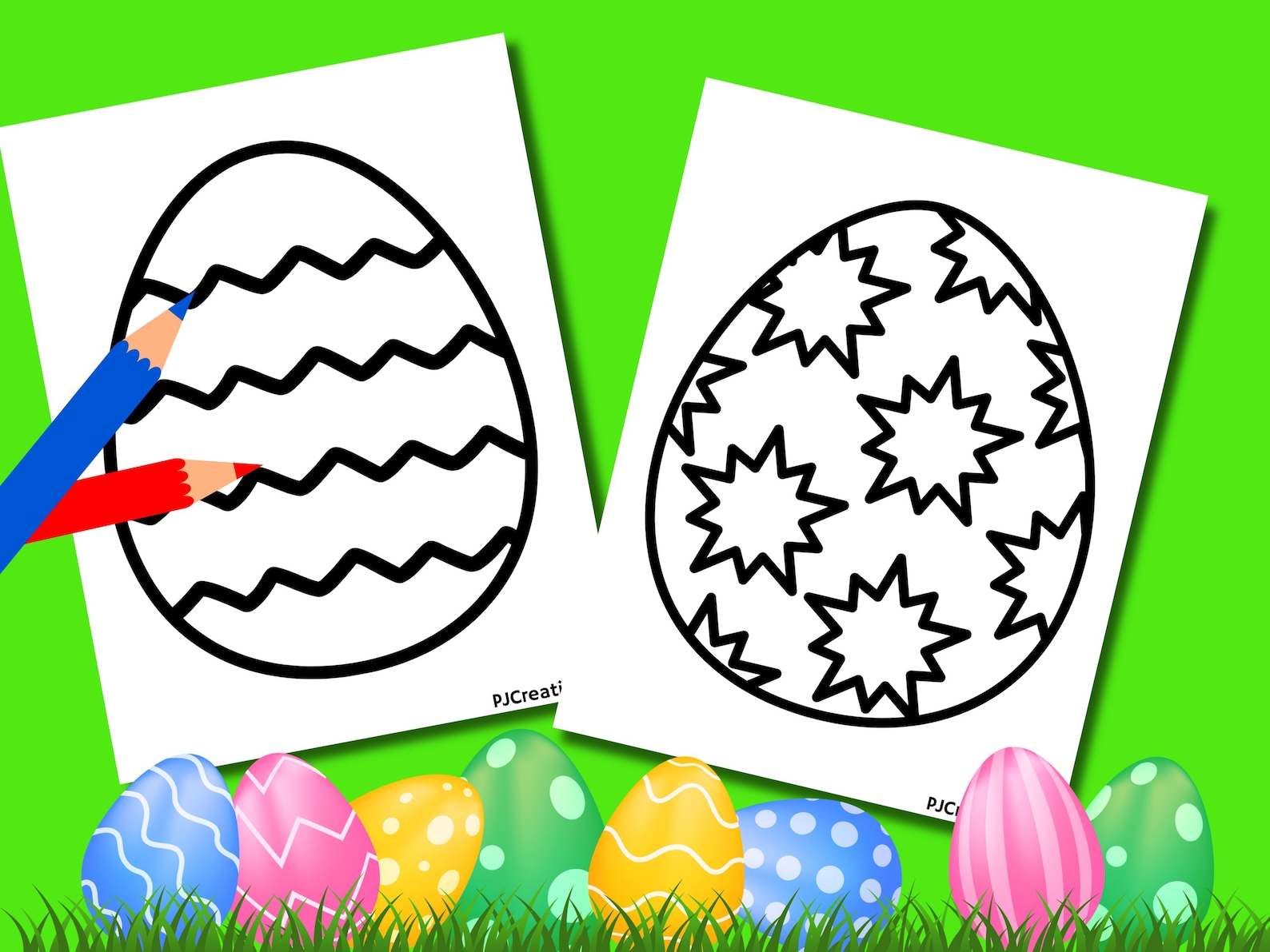 Easter Egg Coloring Pages for Kids – 30 Printable Easter Egg Designs ...