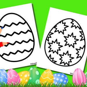 Easter Egg Coloring Pages for Kids – 30 Printable Easter Egg Designs ...