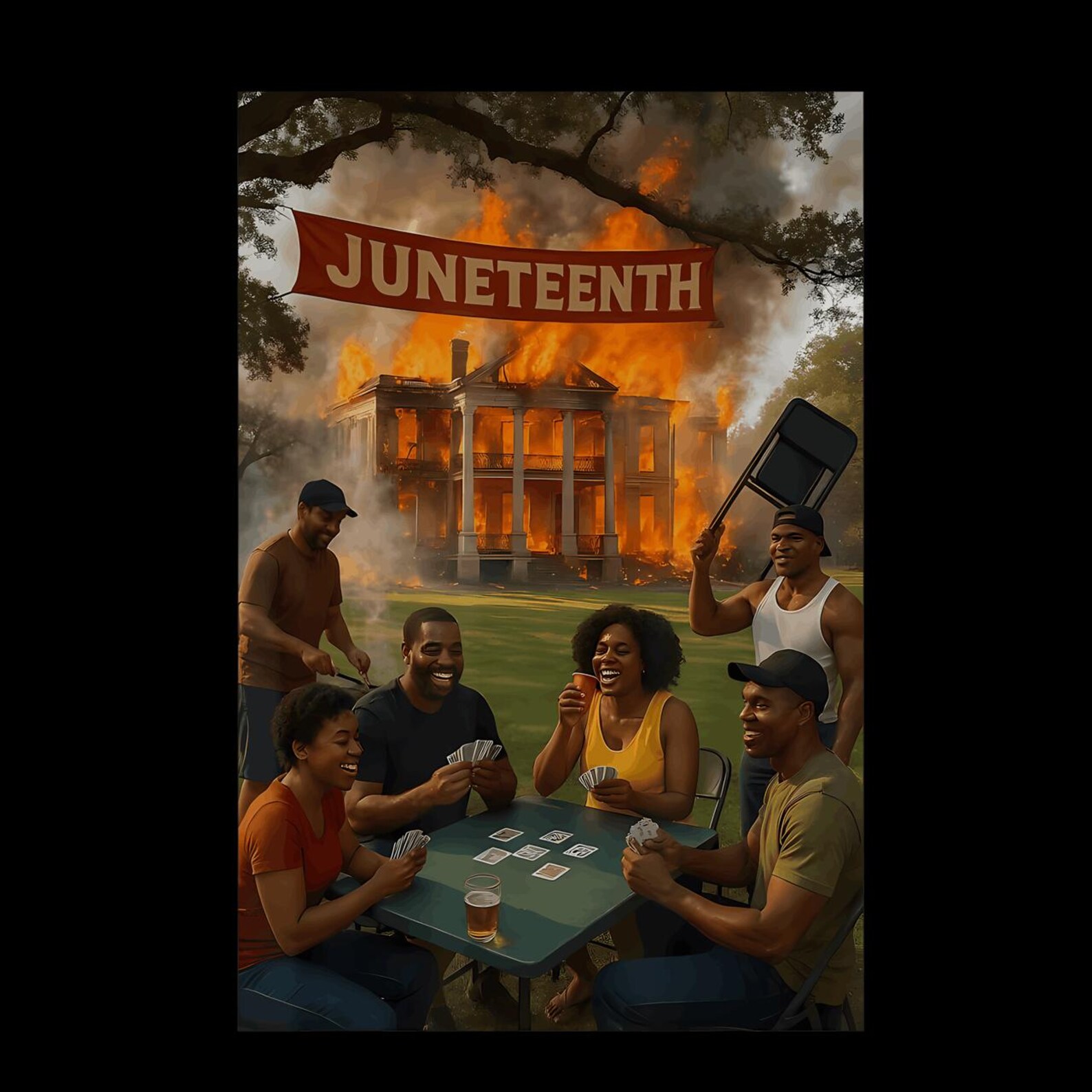 Nottoway Plantation Fire PNG, Juneteenth 2025 PNG - Etsy