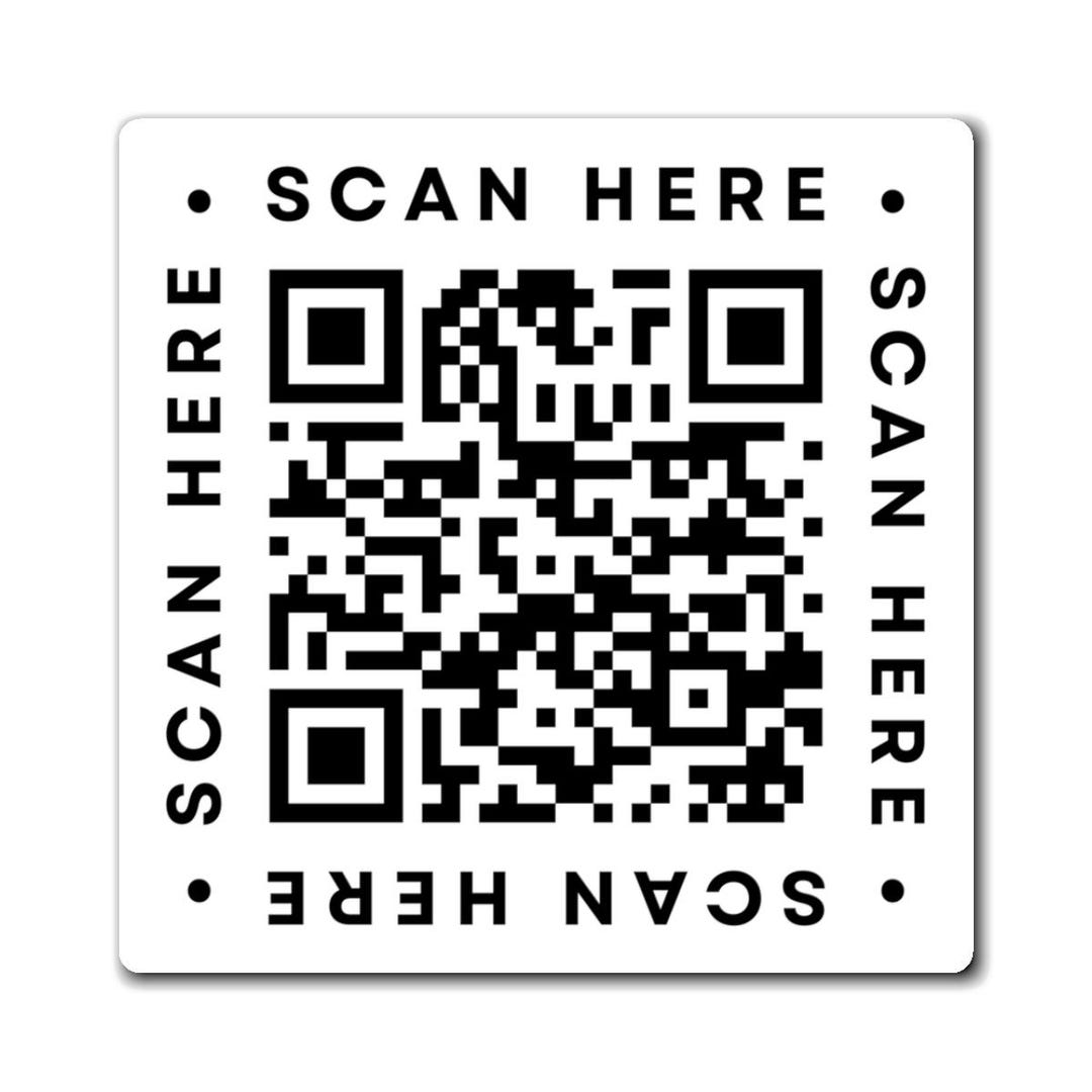 Personalized QR Code Magnets - Custom Magnet, Personalized Gift ...