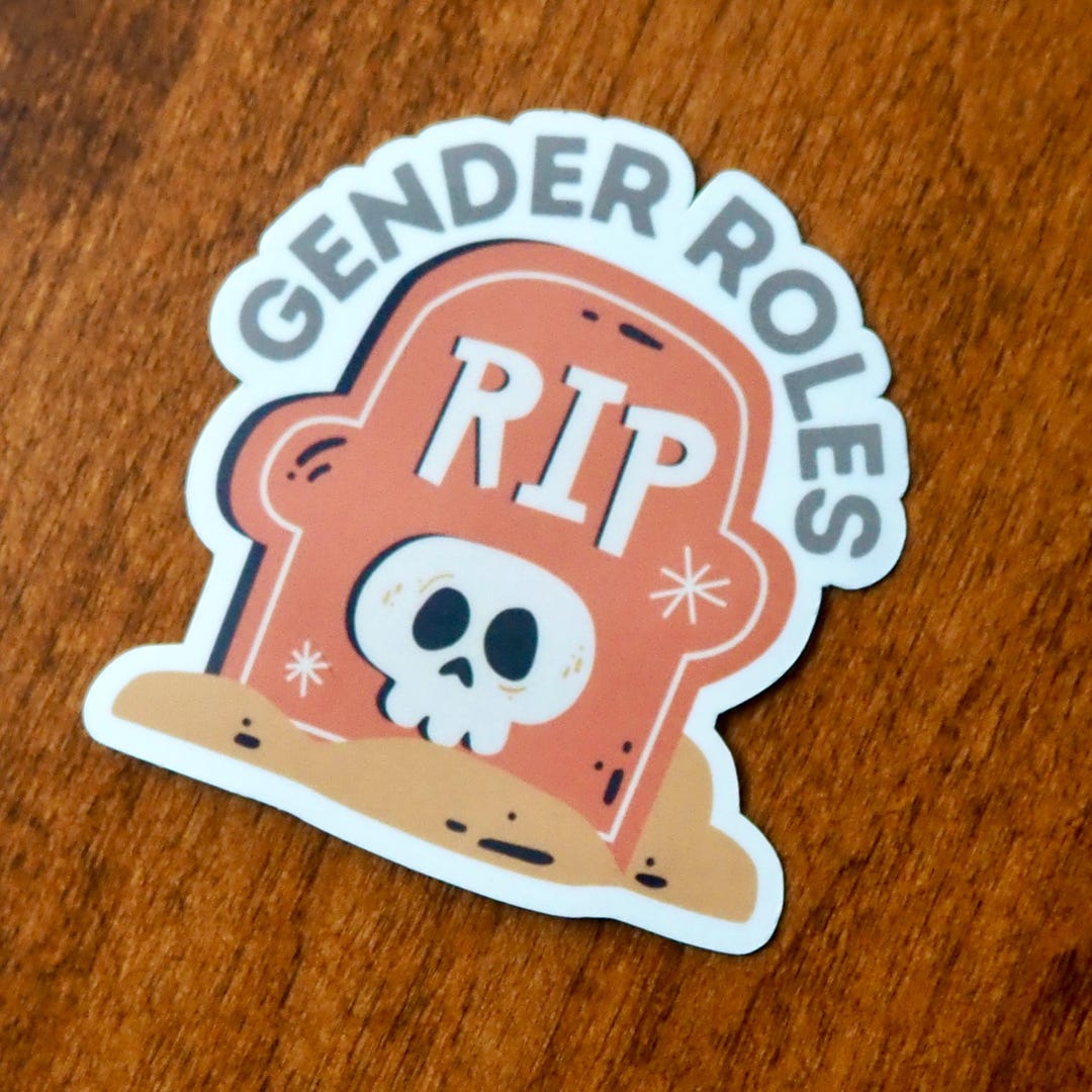 RIP Gender Roles Sticker - Etsy